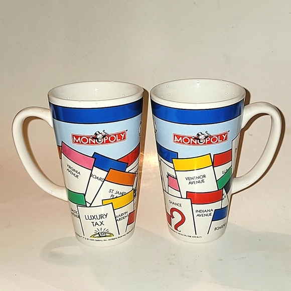 Design Pac Inc. | Dining | Monopoly Latte Mug Coffee Cup Vintage 999 ...